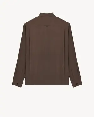 Saint Laurent Shirt In Silk Habotai