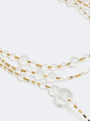 Max Mara Strand Detailed Embellished Necklace