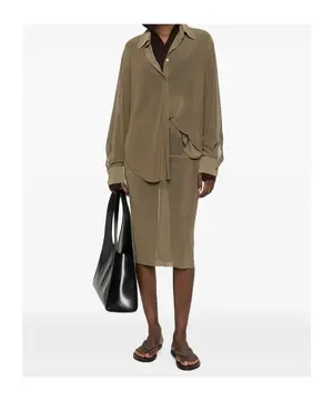 THE FRANKIE SHOP Peri Sheer Long-sleeved Shirt