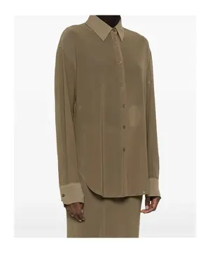 THE FRANKIE SHOP Peri Sheer Long-sleeved Shirt