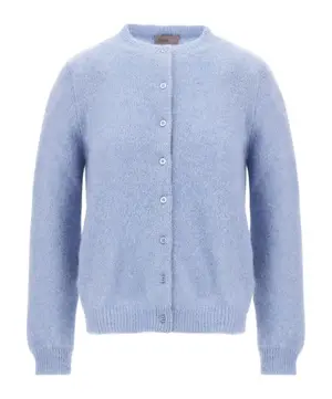 Herno Resort Cardigan In Alpaca And Lurex Stocking Stitch