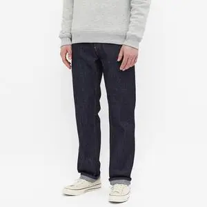 Carhartt Work In Progress Straight Leg Denim Jeans With Logo Patch