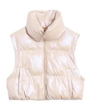 ADIDAS ORIGINALS Glossy Cropped Puffer Jacket