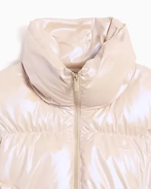 ADIDAS ORIGINALS Glossy Cropped Puffer Jacket