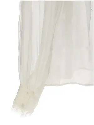Alberta Ferretti Chest Detail Long-sleeved Shirt