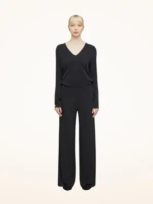 Wolford V-neck Crêpe Jumpsuit