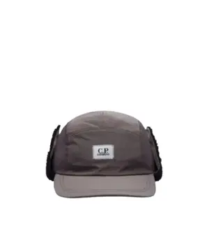 C.P. COMPANY Logo-patch Cap - Black