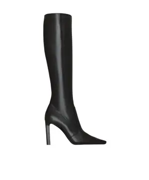 Saint Laurent Francoise Pointed Toe Zip Up Boots