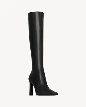 Saint Laurent Francoise Pointed Toe Zip Up Boots