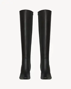 Saint Laurent Francoise Pointed Toe Zip Up Boots