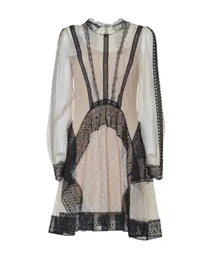 Alberta Ferretti Semi-sheer Lace Dress
