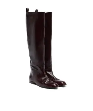 Khaite Colt" Leather Knee-high Boots
