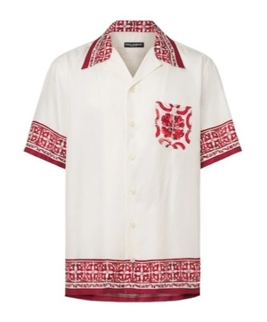 Dolce & Gabbana Majolica Silk Jacquard Shirt