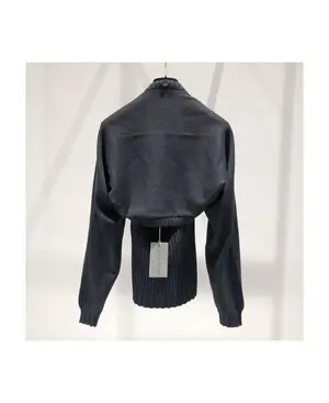 Alberta Ferretti Mesh-insert Knitted Top