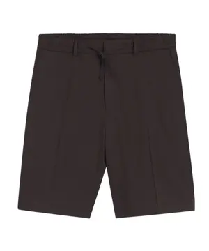 Hugo Boss Drawstring Bermuda Shorts - Dark Brown