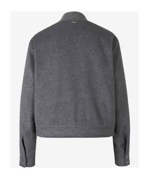 Herno Felted Button-up Bomber Jacket