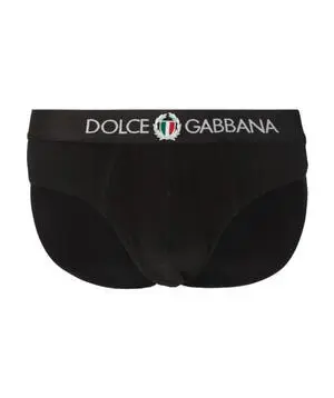 Dolce & Gabbana Dolce Gabbana Logo-embroidered Elasticated Waistband Briefs
