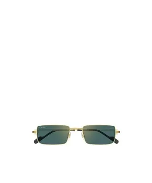 Cartier Rectangular Frame Sunglasses - Gold