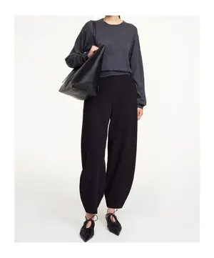 BY MALENE BIRGER Belt-loop Pants - Black