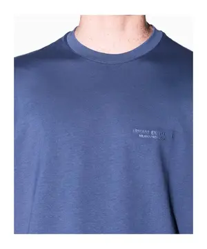 Armani Exchange Regular Fit Cotton T-shirt With A Chest Logo Essential
