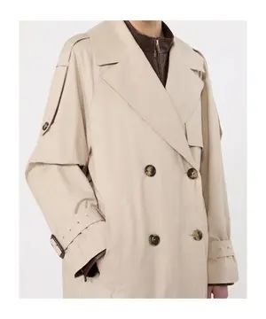 Max Mara Coro Double-breasted Belted Trench Coat - Beige