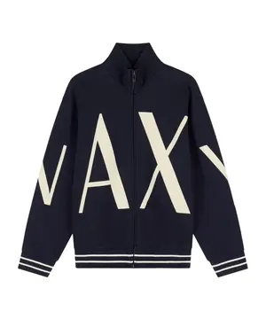 Armani Exchange Sweatshirt In Bonded Stretch Cotton