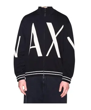 Armani Exchange Sweatshirt In Bonded Stretch Cotton