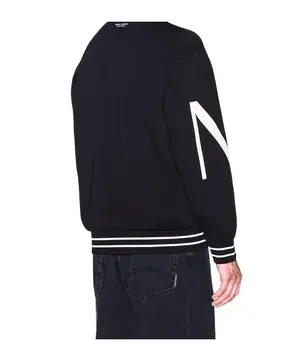 Armani Exchange Sweatshirt In Bonded Stretch Cotton
