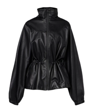 Givenchy Leather Jacket With A Zipper - Black