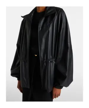 Givenchy Leather Jacket With A Zipper - Black