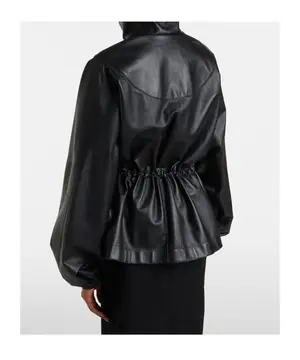 Givenchy Leather Jacket With A Zipper - Black