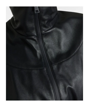 Givenchy Leather Jacket With A Zipper - Black