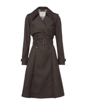 Burberry Long-sleeved Trench Coat With Detachable Belt