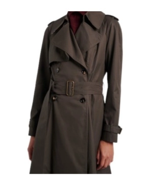 Burberry Long-sleeved Trench Coat With Detachable Belt