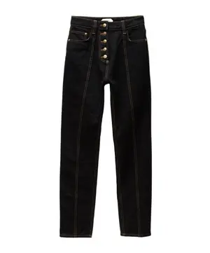 Versace Belt Loop Jeans With Button Detailing