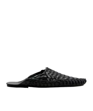 THE ROW Woven Leather Mules