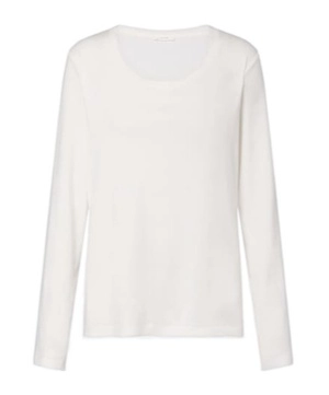 THE ROW Kalto Cotton Jersey Long Sleeve Top