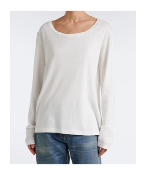 THE ROW Kalto Cotton Jersey Long Sleeve Top