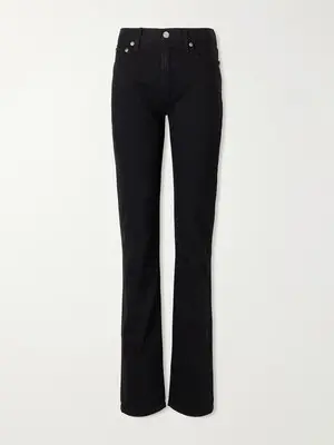 Eterne Chloé High-rise Straight-leg Jeans - Black