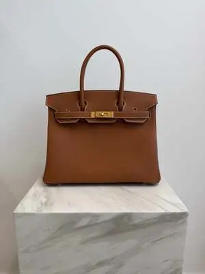 Hermès Birkin Gold Togo Gold Hardware - Brown