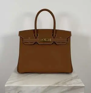 Hermès Birkin Togo Leather Handbag - Gold
