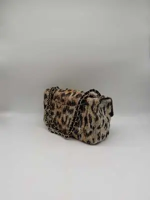 Chanel Maxi Leopard Gold-tone Metal