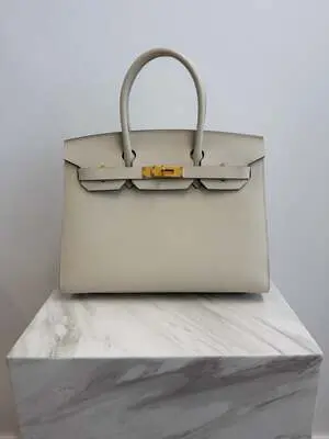 Hermès Birkin Sellier Craie Epsom Gold Hardware - Cream