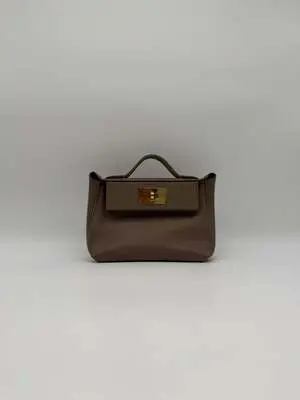 Hermès 24/24 Evercolor/swift Gold Hardware