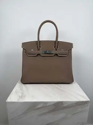 Hermès Birkin Etoupe Togo Palladium Hardware - Brown