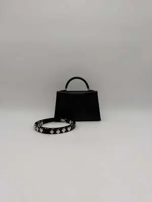 Hermès Mini Kelly Clou De Coeur Chevre Palladium Hardware