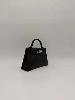 Hermès Mini Kelly Clou De Coeur Chevre Palladium Hardware