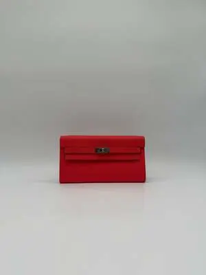 Hermès Kelly In Rose Texas Epsom Leather With Palladium Hardware - Pink