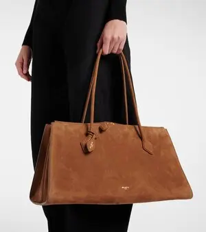 Alaïa Le Teckel Suede Tote Bag