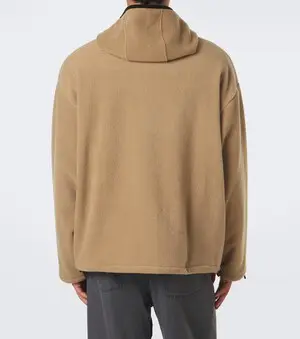 Miu Miu Hooded Fleece Zip-up Jacket